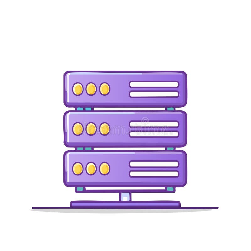 Computer Server Cartoon Stock Illustrations – 10,407 Computer Server ...