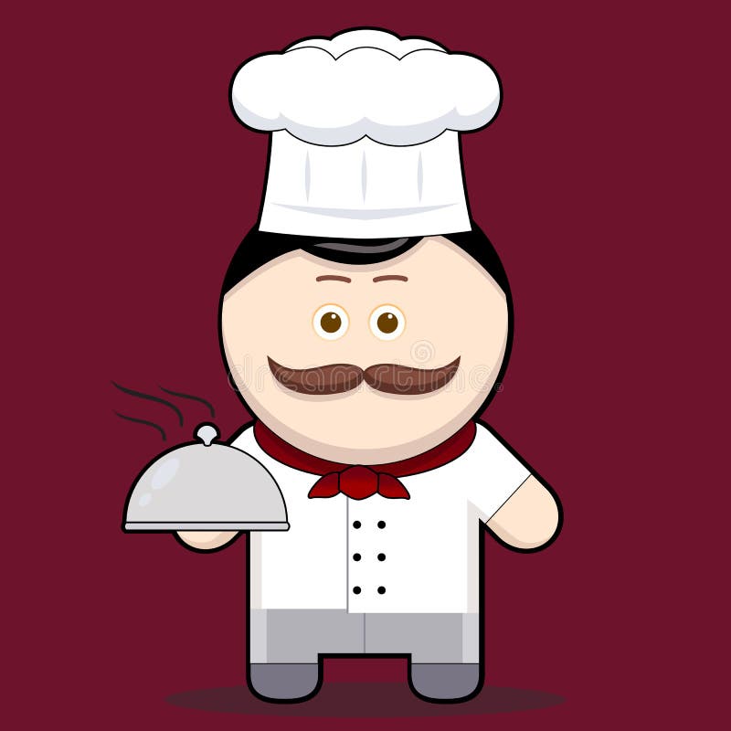 Cartoon Illustration Cute Chef Stock Vector - Illustration of cook ...