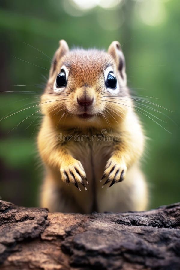 Cartoon Illustration of Cute Chipmunks15 Stock Illustration ...