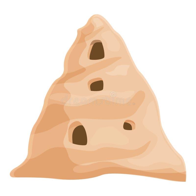 Cartoon Illustration of a Desert Ant Hill Stock Vector - Illustration ...