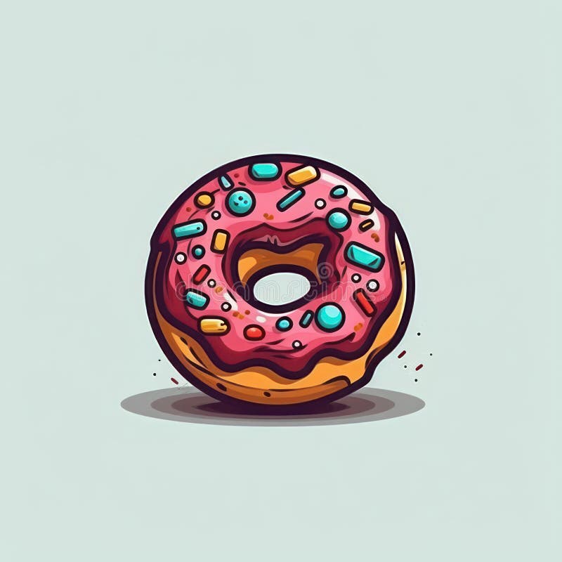 A Cartoon Illustration of a Yellow Rubber Duck. Generative AI. Stock ...