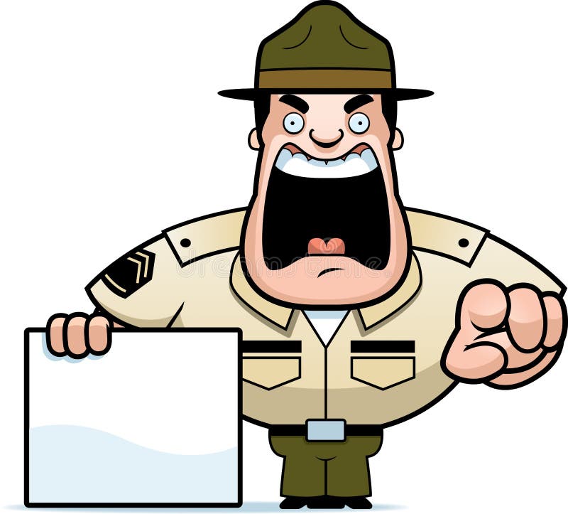 Drill Sergeant Cartoon Clipart Gettysburg