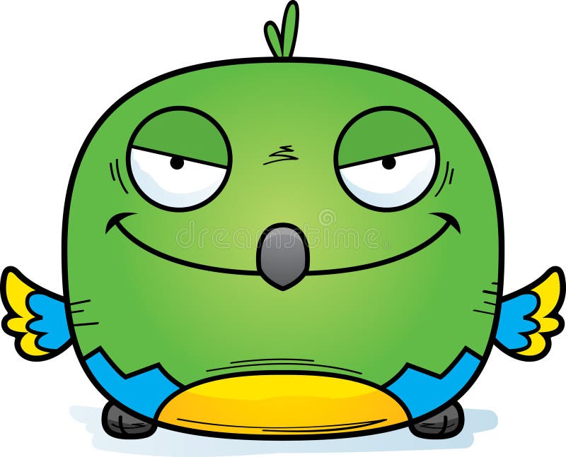 Sad Little Parrot stock vector. Illustration of animal - 47400765