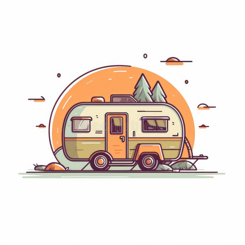 A Cartoon Illustration of a Fairground Ferris Wheel. Generative AI ...