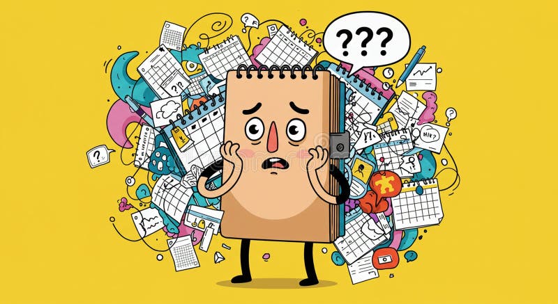 Busy Disorganized Theme Stock Illustrations – 3 Busy Disorganized Theme ...