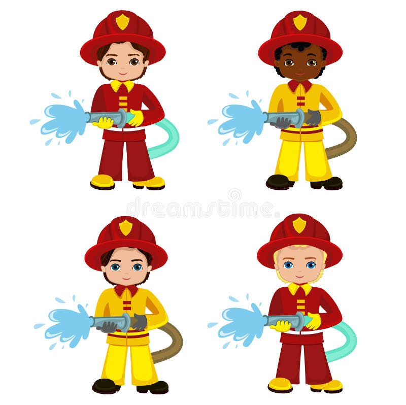 Fireman Cartoon Black And White