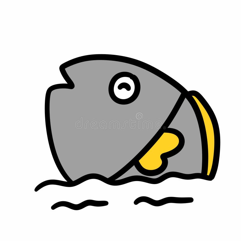Illustration of Fish Cartoon on White Background Stock Illustration ...