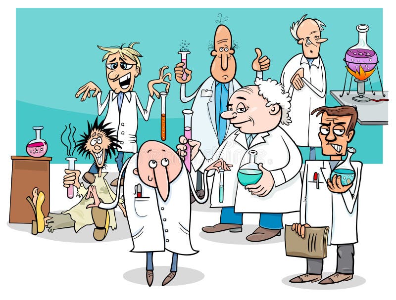 Cartoon Scientists Characters Group Stock Vector - Illustration of ... Cartoon Scientists Characters Group Stock Vector - Illustration of ...