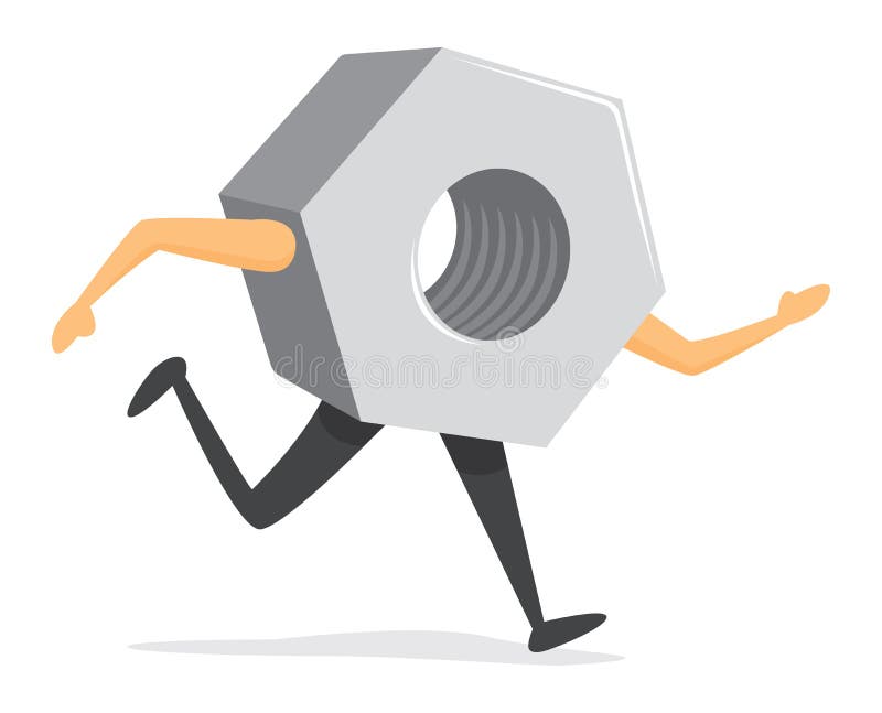 Nut running fast stock vector. Illustration of running - 137660833