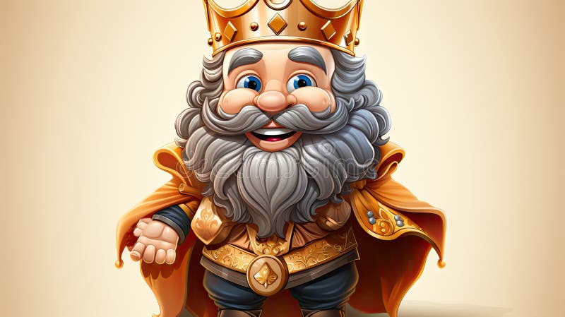 Cartoon Illustration of King Isolated Bacground Stock Illustration ...