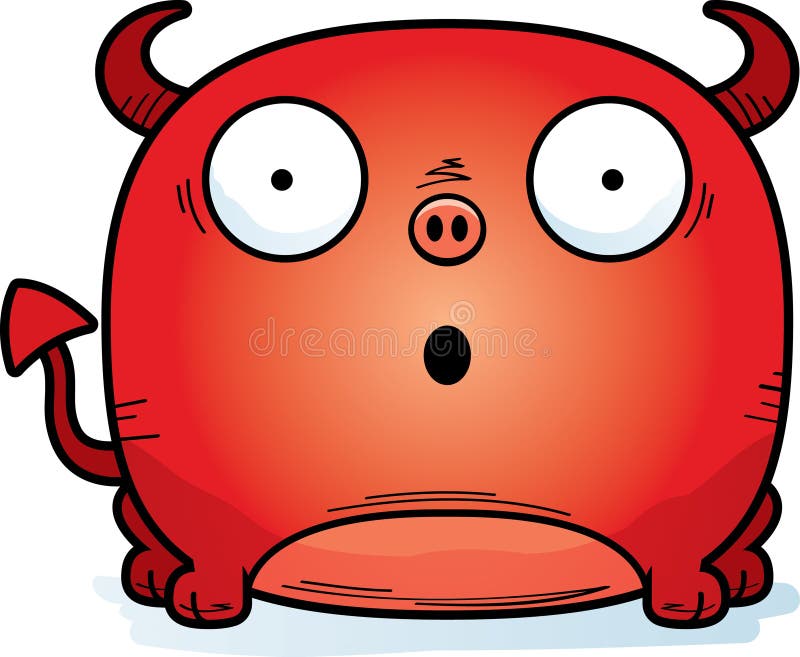 Little Devil in Love stock vector. Illustration of cartoon - 47476610