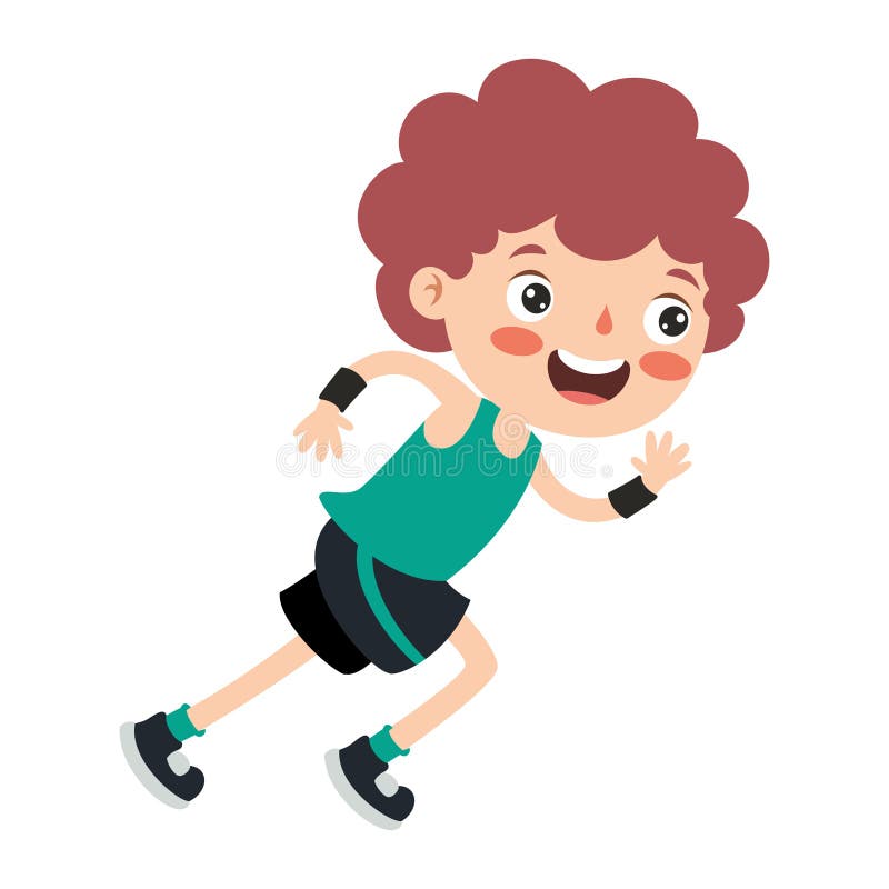 Kid Running Fast Stock Illustrations – 771 Kid Running Fast Stock ...
