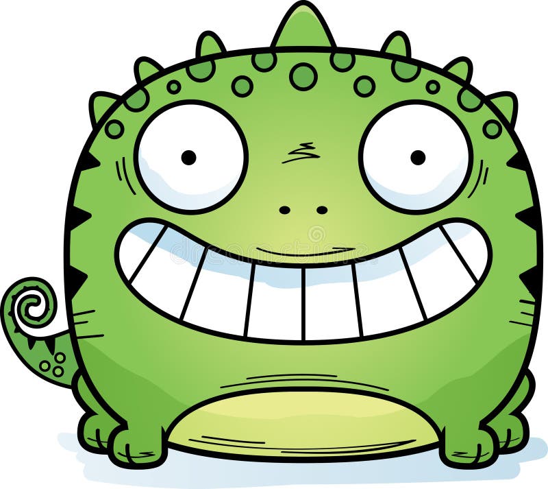 Happy Little Lizard stock vector. Illustration of smile - 115750089