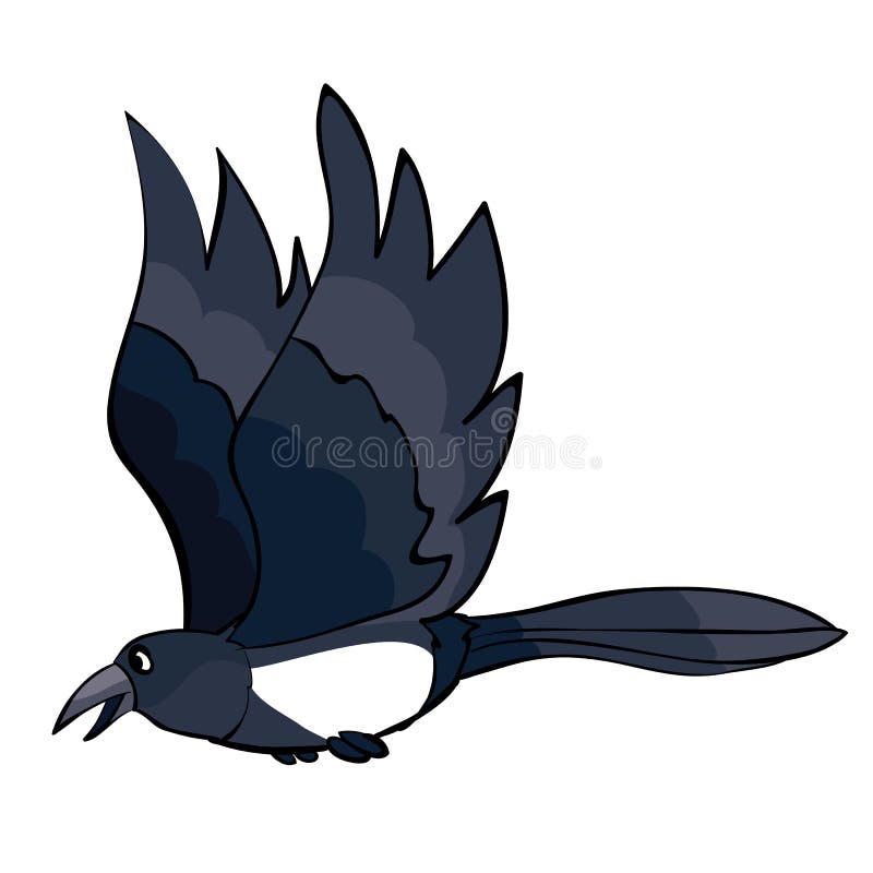 Flying Magpie Stock Illustrations – 400 Flying Magpie Stock ...