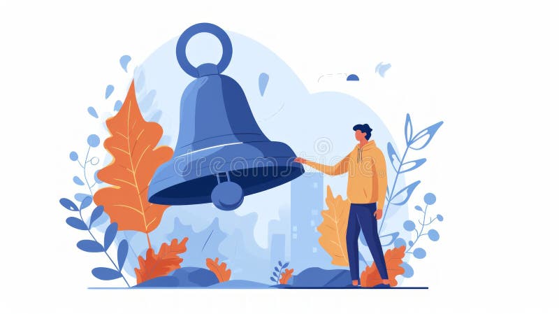 Cartoon Bell Ringing Stock Illustrations – 3,127 Cartoon Bell Ringing ...