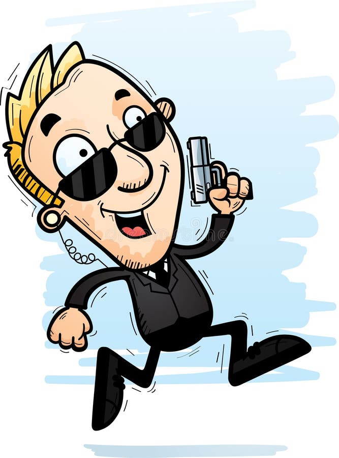 Secret Agent Running Cartoon Stock Illustrations – 60 Secret Agent ...