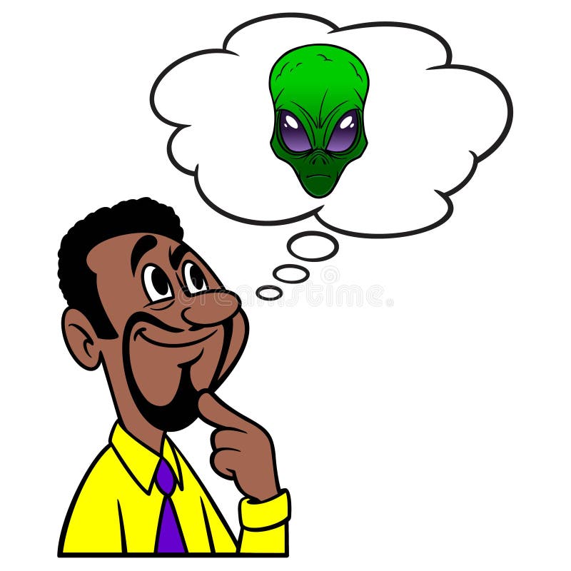 Alien stock vector. Illustration of visitor, extraterrestrial - 53401204