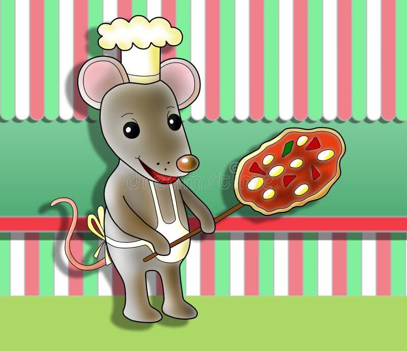 Mouse cook stock illustration. Illustration of drawings - 30028574