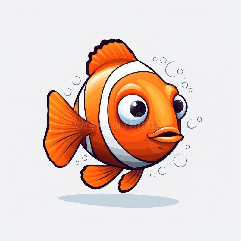 A Cartoon Illustration of a Nemo Fish. Generative AI. Stock ...