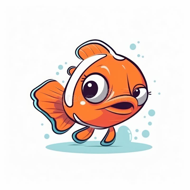 A Cartoon Illustration of a Nemo Fish. Generative AI. Stock ...