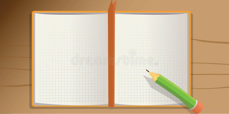 Notebook pencil stock vector. Illustration of cartoon - 29879252