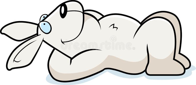Cartoon Rabbit Resting Stock Illustrations – 261 Cartoon Rabbit Resting ...