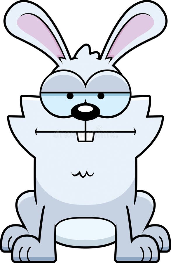 Calm Little Rabbit stock vector. Illustration of bunny - 157337897