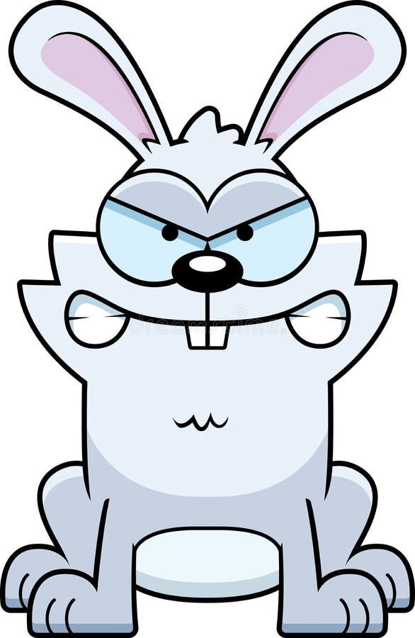 Mad Little Rabbit stock vector. Illustration of graphic - 157337889