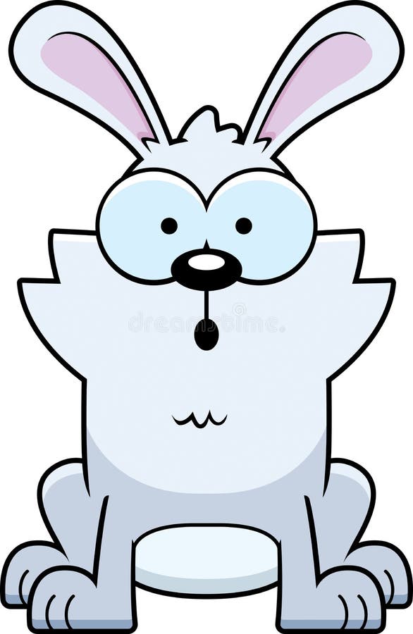 Scared Rabbit stock vector. Illustration of bunny, sweat - 14503945
