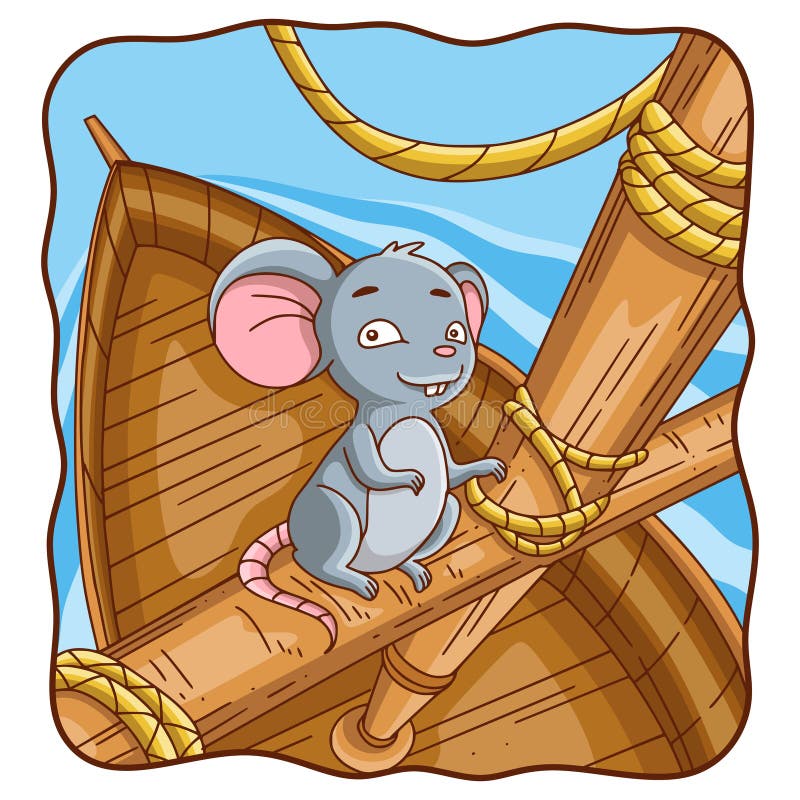 Cartoon Illustration the Rat Stock Illustration - Illustration of farm ...