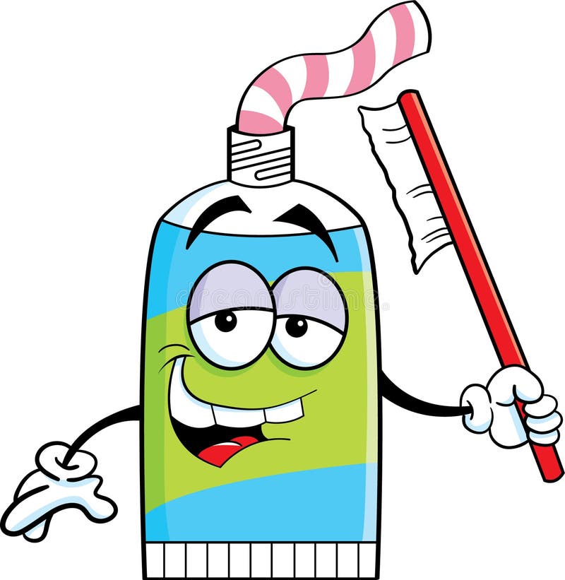 Cartoon tube of toothpaste stock vector. Illustration of paste - 30141920