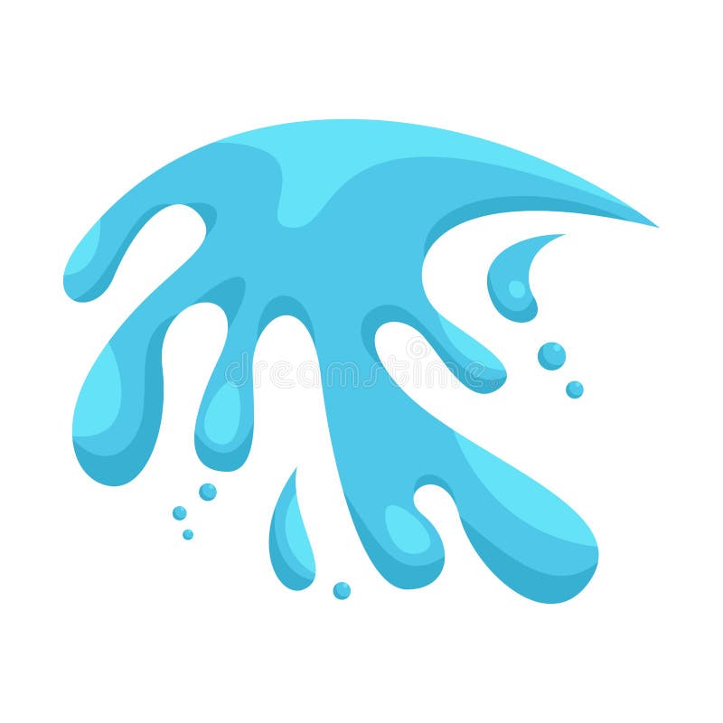 Cartoon Illustration with Water Splash and Drops Stock Illustration ... Cartoon Illustration with Water Splash and Drops Stock Illustration ...