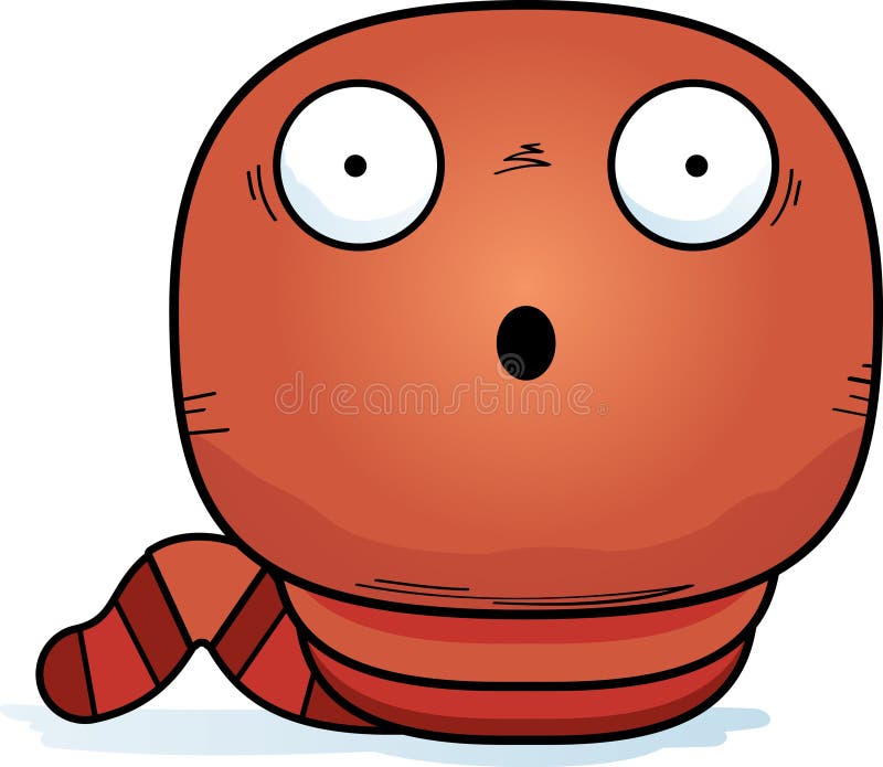 Sad Little Worm stock vector. Illustration of depressed - 47090776