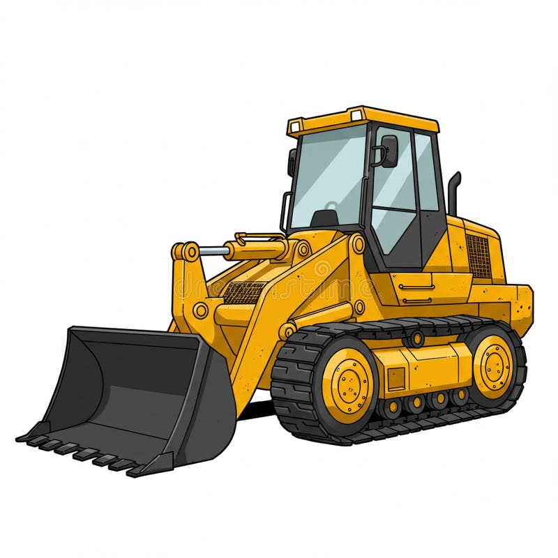Cartoon Loader or Lift Truck. Construction Vehicles Stock Vector ...