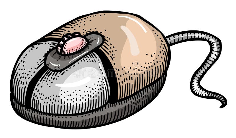 Cartoon computer mouse stock illustration. Illustration of cartoon ...