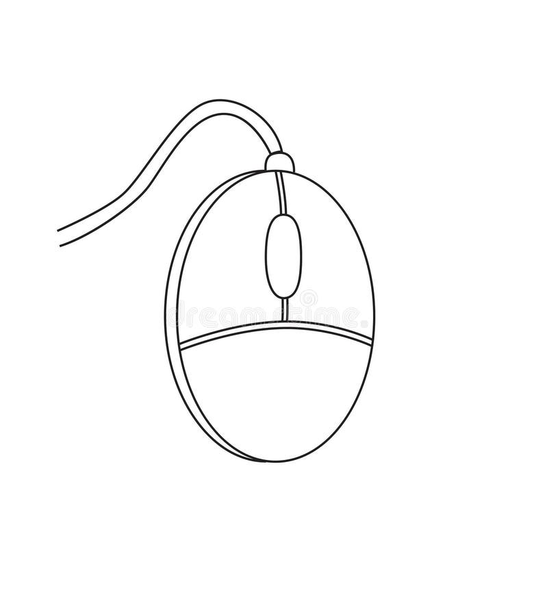 Cartoon Image of Computer Mouse Icon Stock Vector - Illustration of ...