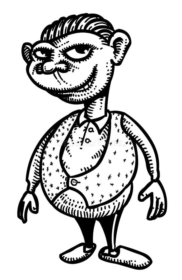 Cartoon Image of Grinning Man Stock Vector - Illustration of grinning ...