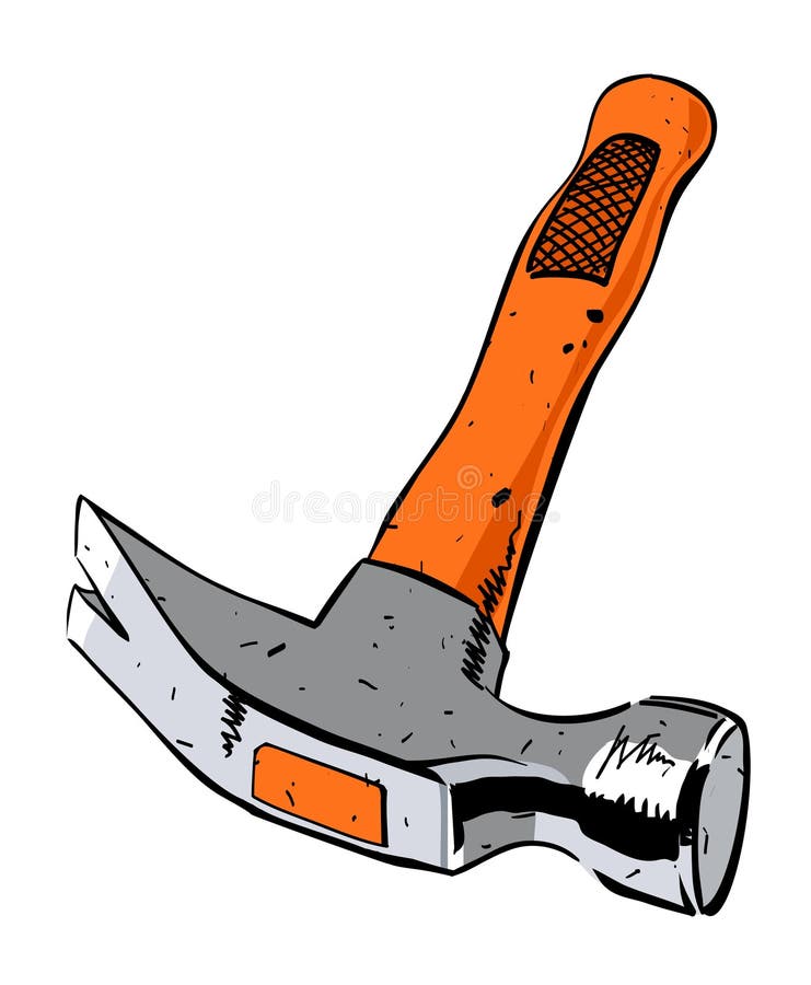 Cartoon image of hammer stock vector. Illustration of hammer - 91460053