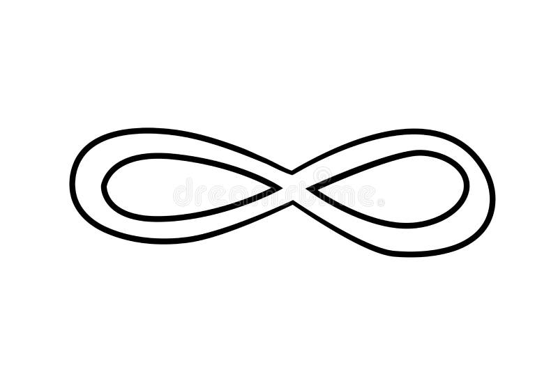 Cartoon image of Infinity stock vector. Illustration of insignia - 95614533