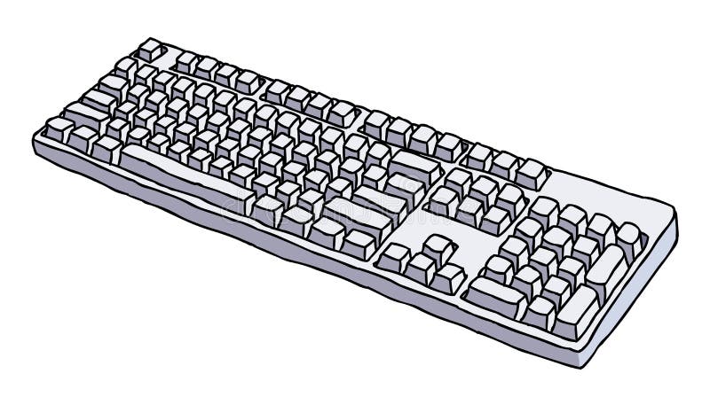 Cartoon Image of Keyboard Icon Stock Vector - Illustration of keypad ...