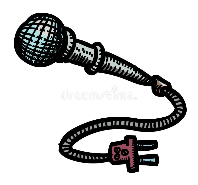 Cartoon Image of Microphone Icon Stock Vector - Illustration of ...
