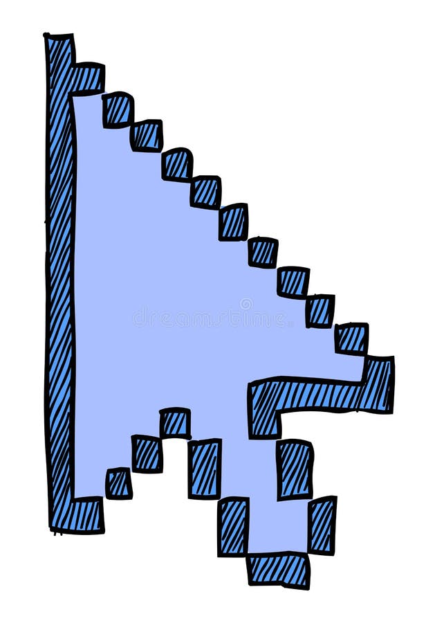 Cartoon Image of Pointer Icon. Cursor Arrow Symbol Stock Vector ...