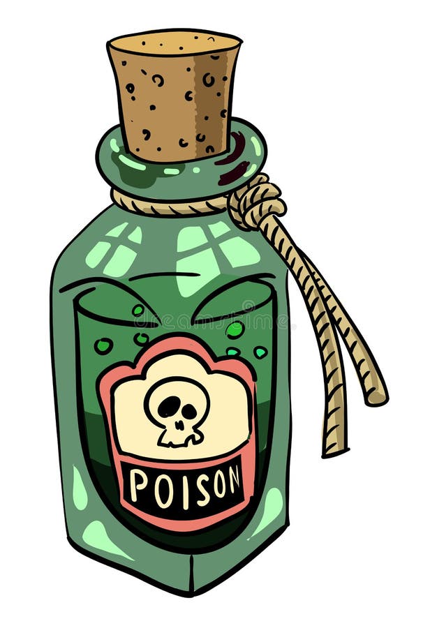 Cartoon image of poison stock vector. Illustration of crazy - 92105810