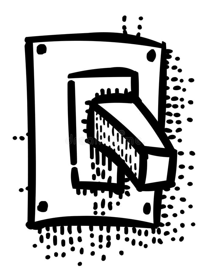 Cartoon Image of Shutdown Icon. on, Off Button Stock Vector ...