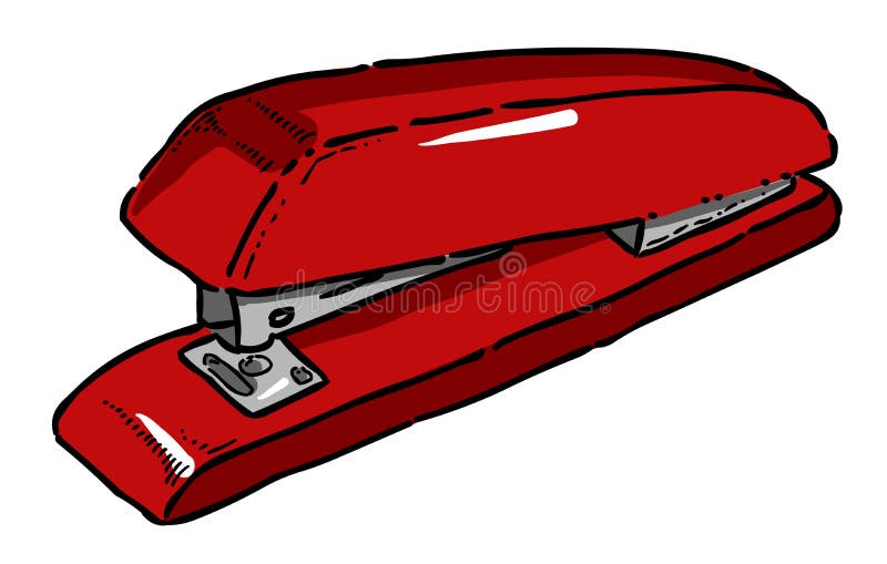 Cartoon image of Stapler stock vector. Illustration of icon - 95615633