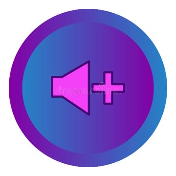 Cartoon Increase Volume Button Stock Vector - Illustration of increase ...