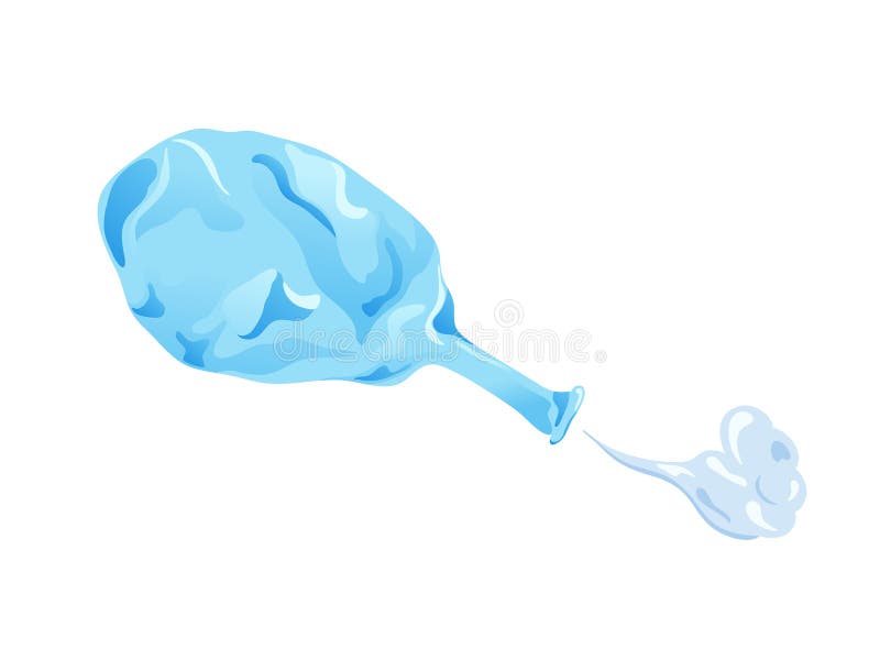 Cartoon Inflatable Balloon of Various Shapes and Colors. Empty Rubber ...