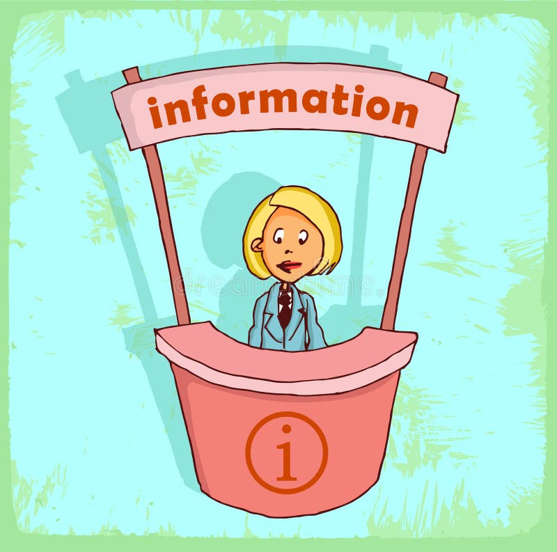 Cartoon Info Illustration , Vector Icon. Stock Vector - Illustration of ...