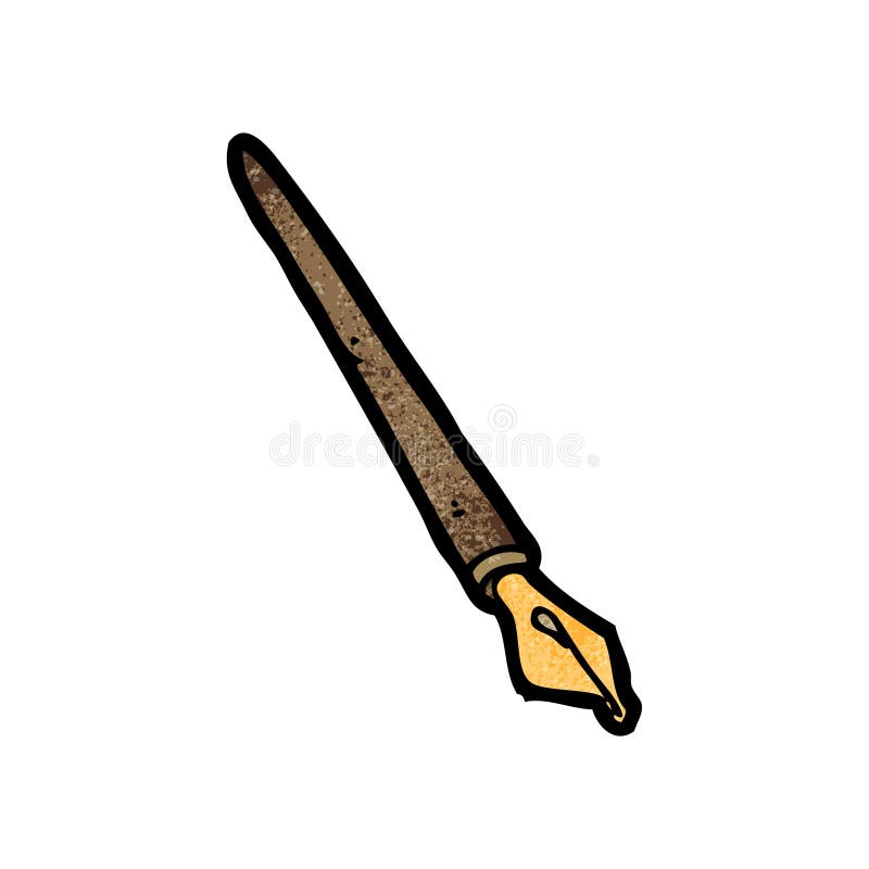 Cartoon ink pen stock vector. Illustration of sketch - 38064351