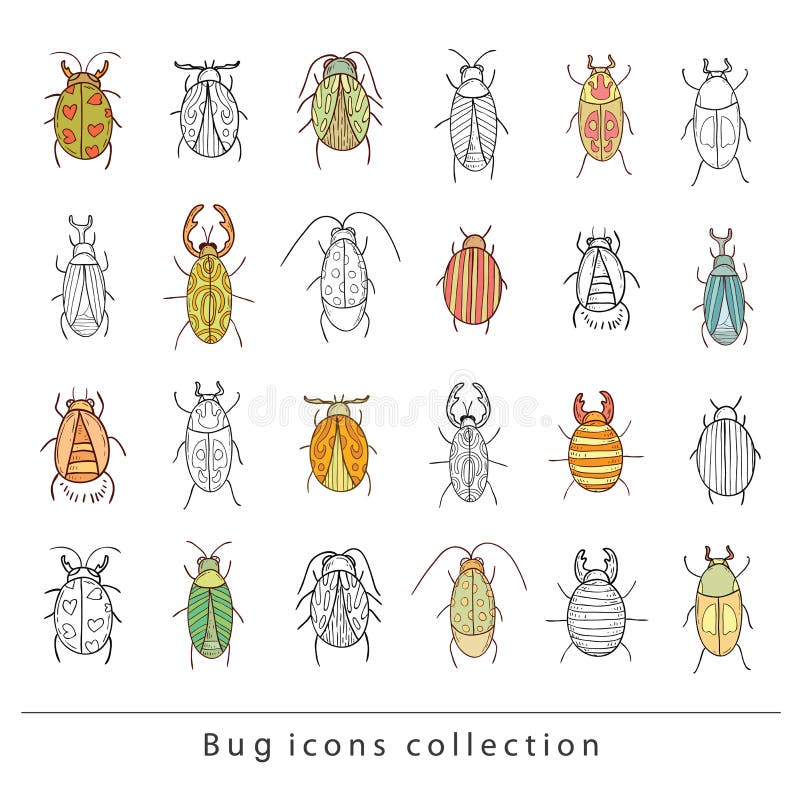 Cartoon Insect Bug Icon, Vector Illustration. Stock Vector ...